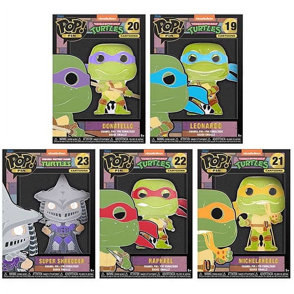 Funko POP! TMNT Enamel Pins - NEW Set of 5 (Leonardo, Donatello ...