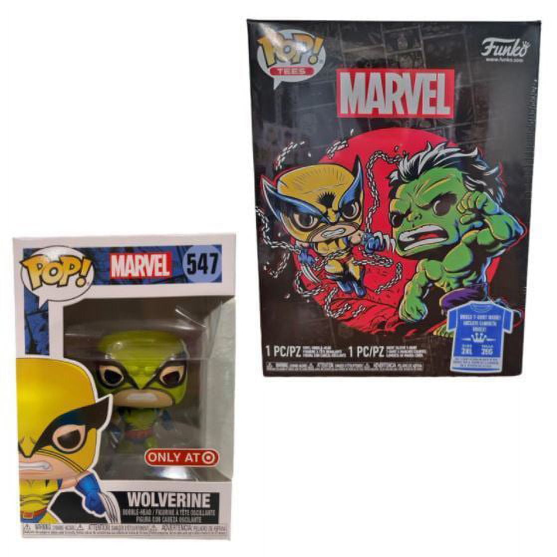 Funko POP! Tees Hulk Wolverine [Metallic] Collectors Box with Size XL T ...