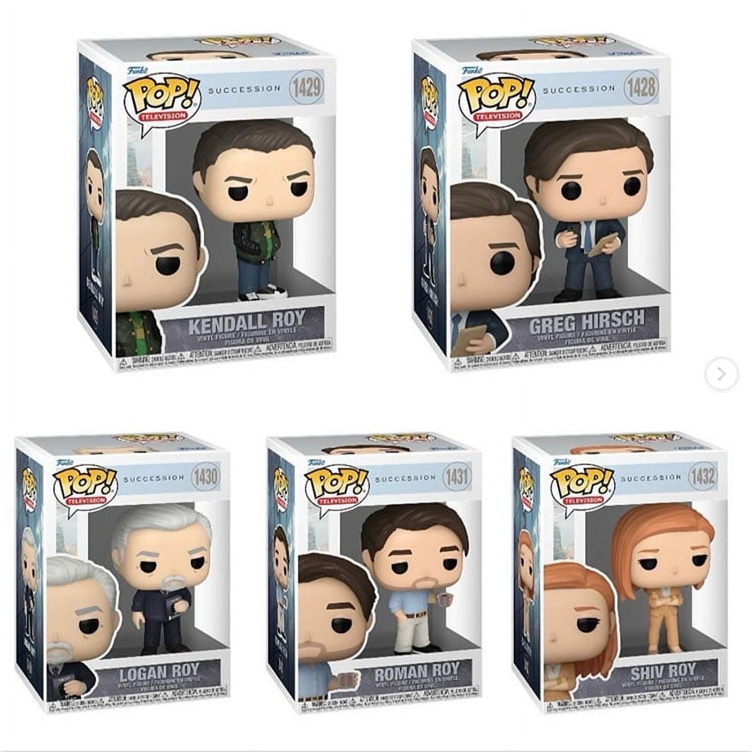 Funko POP! Television Succession Vinyl Figures - SET OF 5 [Shiv, Roman ...