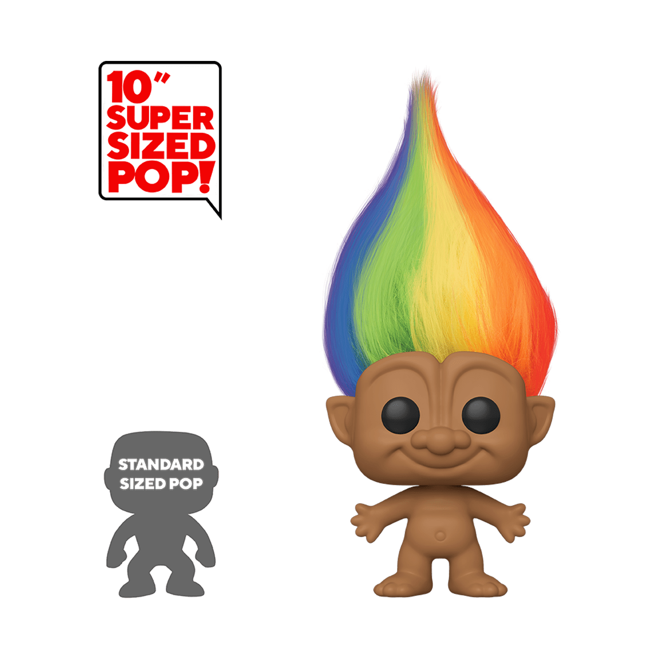 Funko POP! Trolls: Trolls Classic- 10" Troll Multicolored - Walmart.com