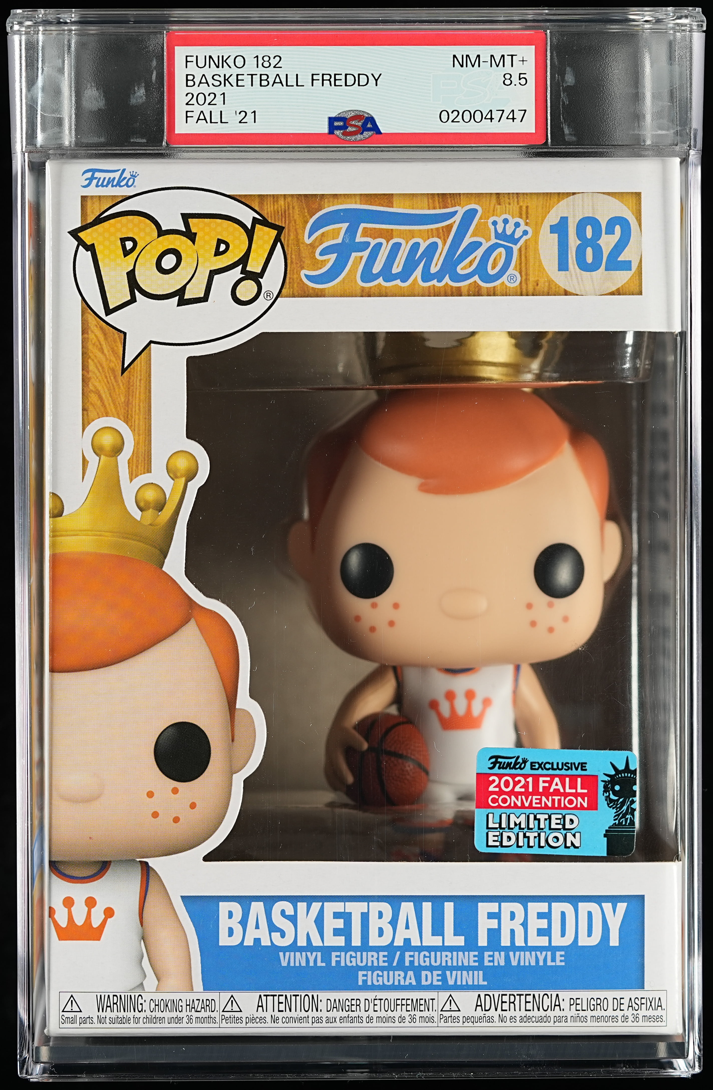 Funko, PSA Graded 8.5 NM-MT+, Basketball Freddy Collectible Vinyl ...