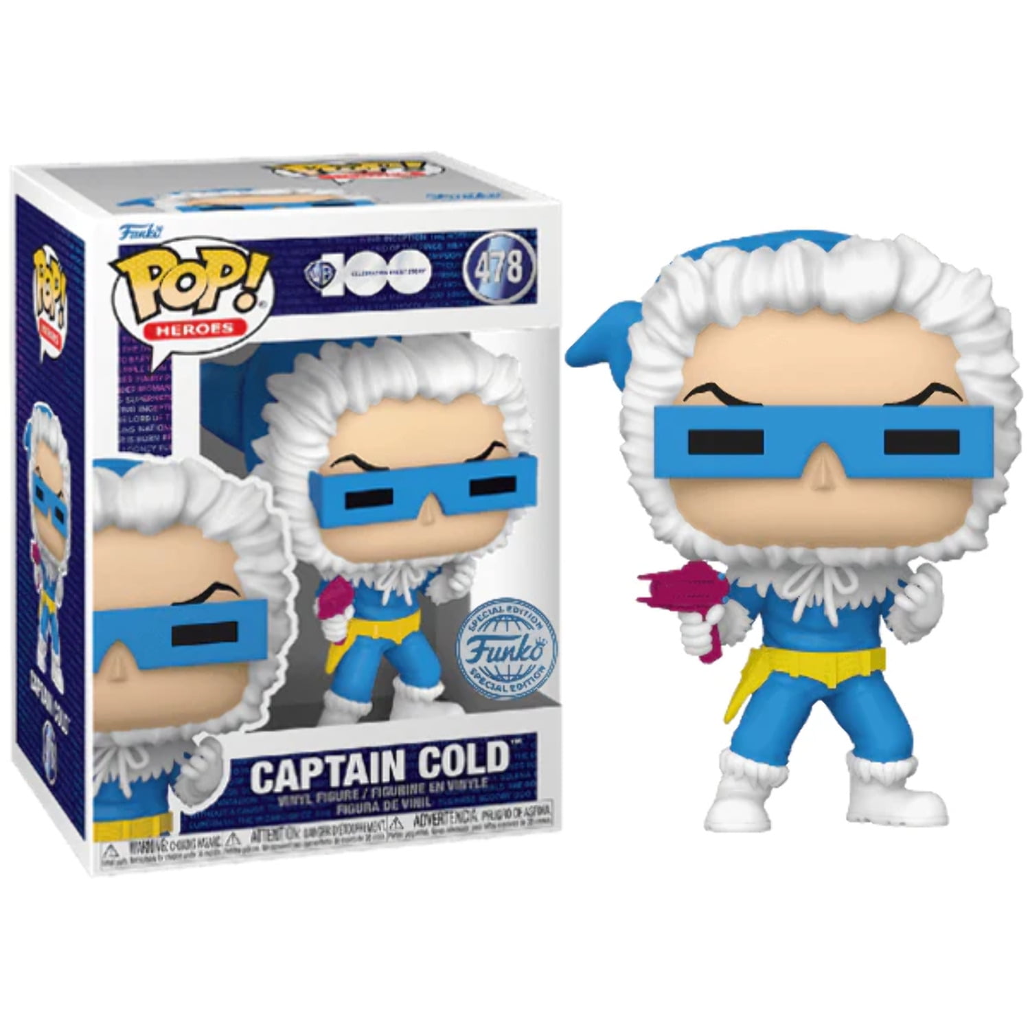 Funko Pop Heroes Dc Comics Captain Cold 478 Funko Exclusive