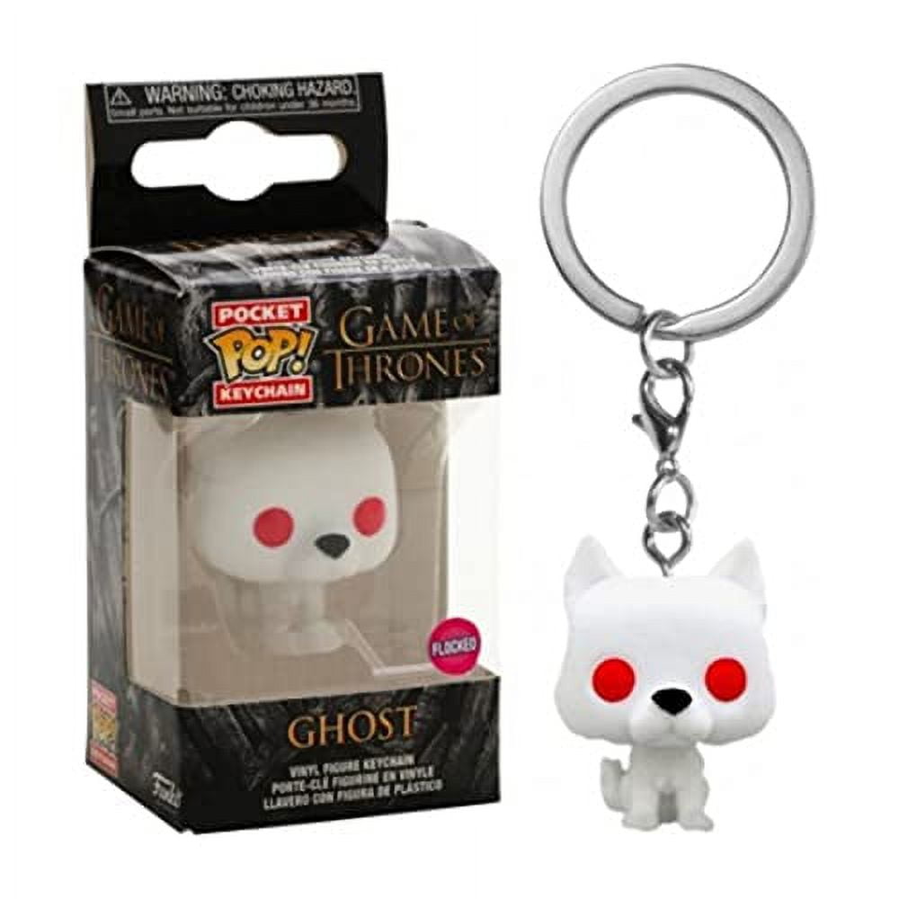 Funko Pocket POP! Keychain Game of Thrones Ghost [Flocked] Exclusive ...