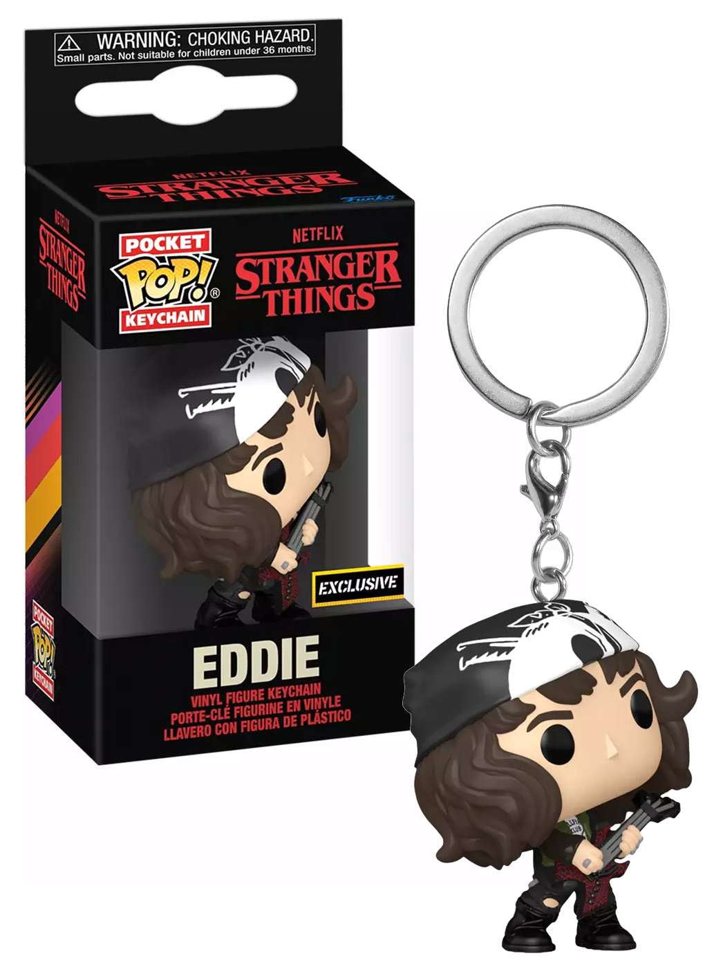 1 Pcs Pocket Pop! S-tranger T-hings Eddie Keychain Exclusive - Walmart.com