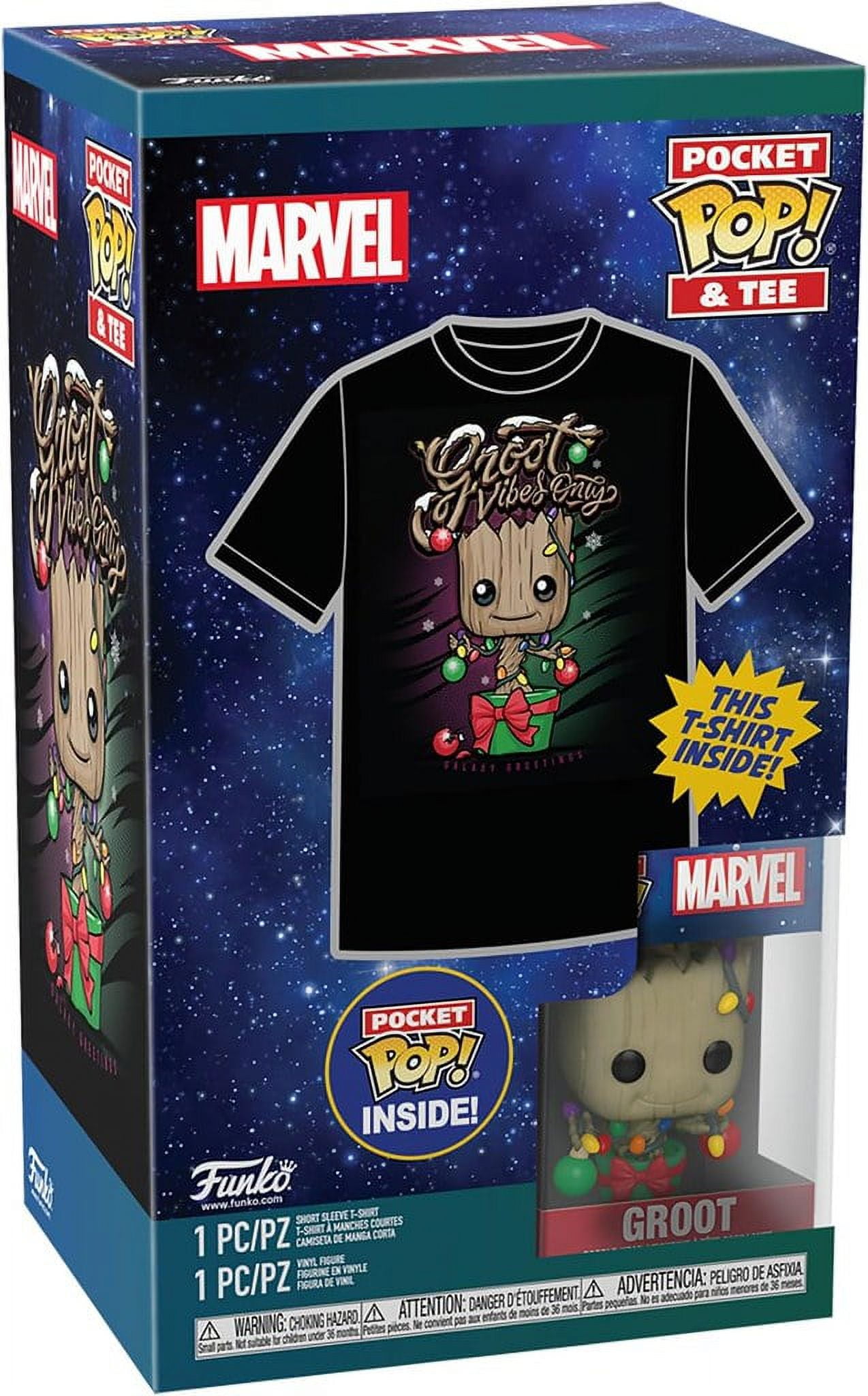 Funko Pocket Pop! Tees Marvel Holiday Groot T-Shirt - Medium - Walmart.com