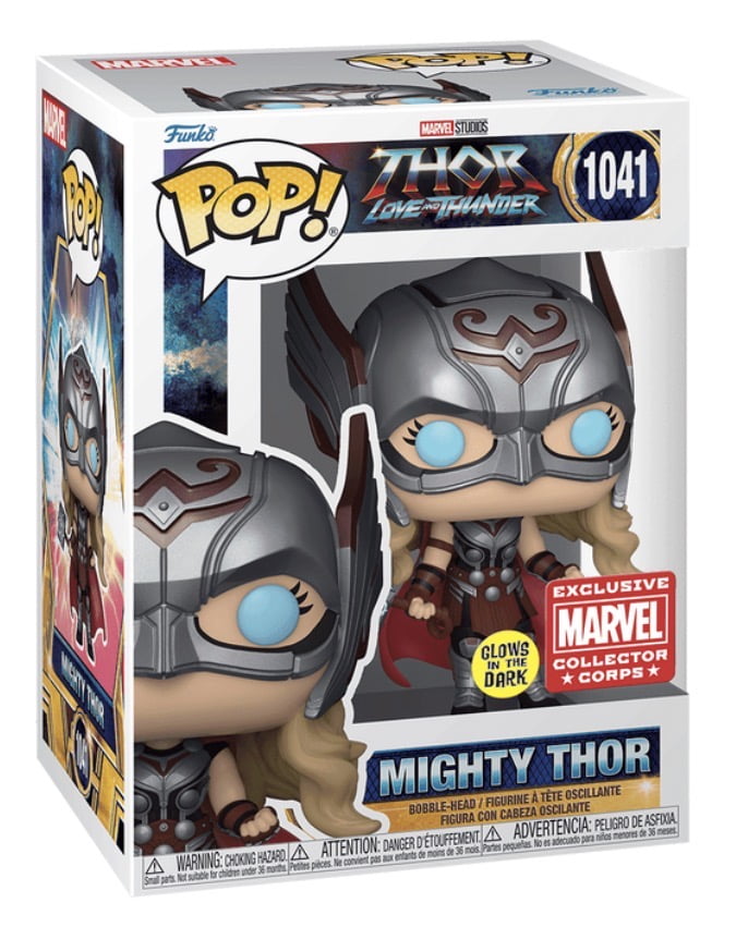 Funko Pop 1041 Mighty Thor Glows in the Dark Marvel Collector Corps ...