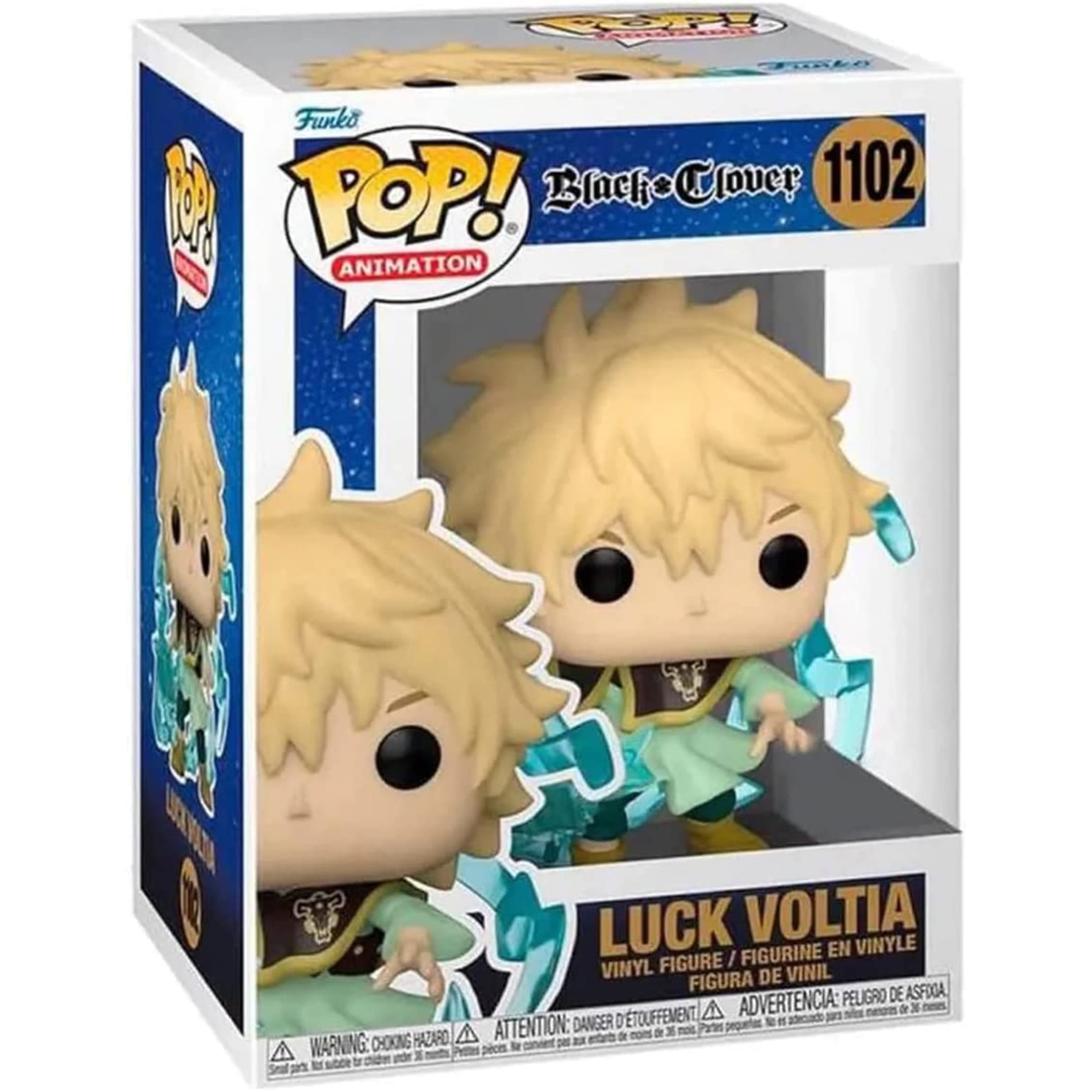 Funko Pop 1102 Black Clover Luck Voltia Aaa Anime Exclusive Figure ...