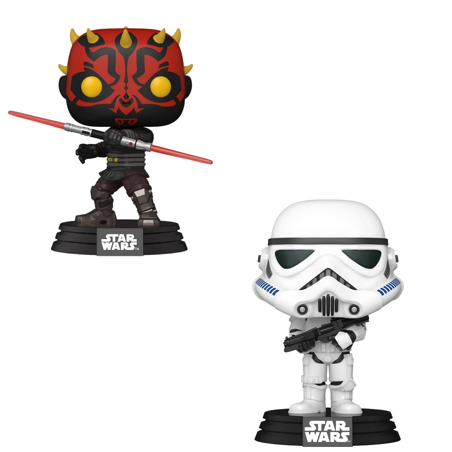 Funko Pop! 2 Pack Star Wars - Darth Maul #410 & Stormtrooper #598 ...