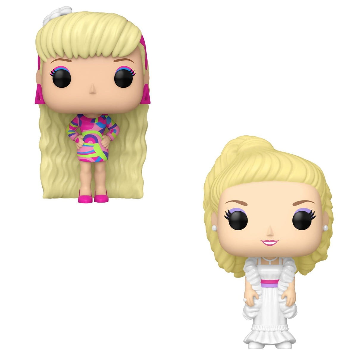 Funko Pop! 2 Pack Totally Hair Barbie & Crystal Barbie #123 #124 ...