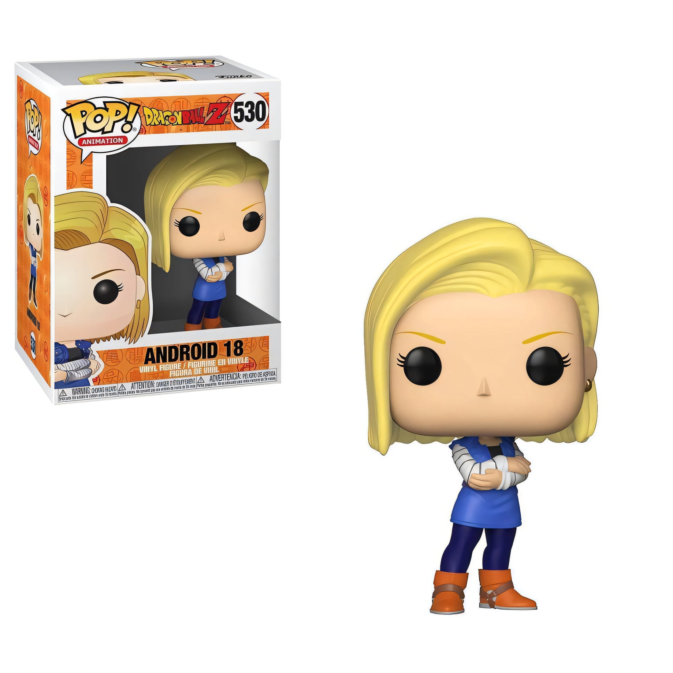 Funko Pop 530 Anime: Dragon Ball Z Android 18 Figure - Walmart.com