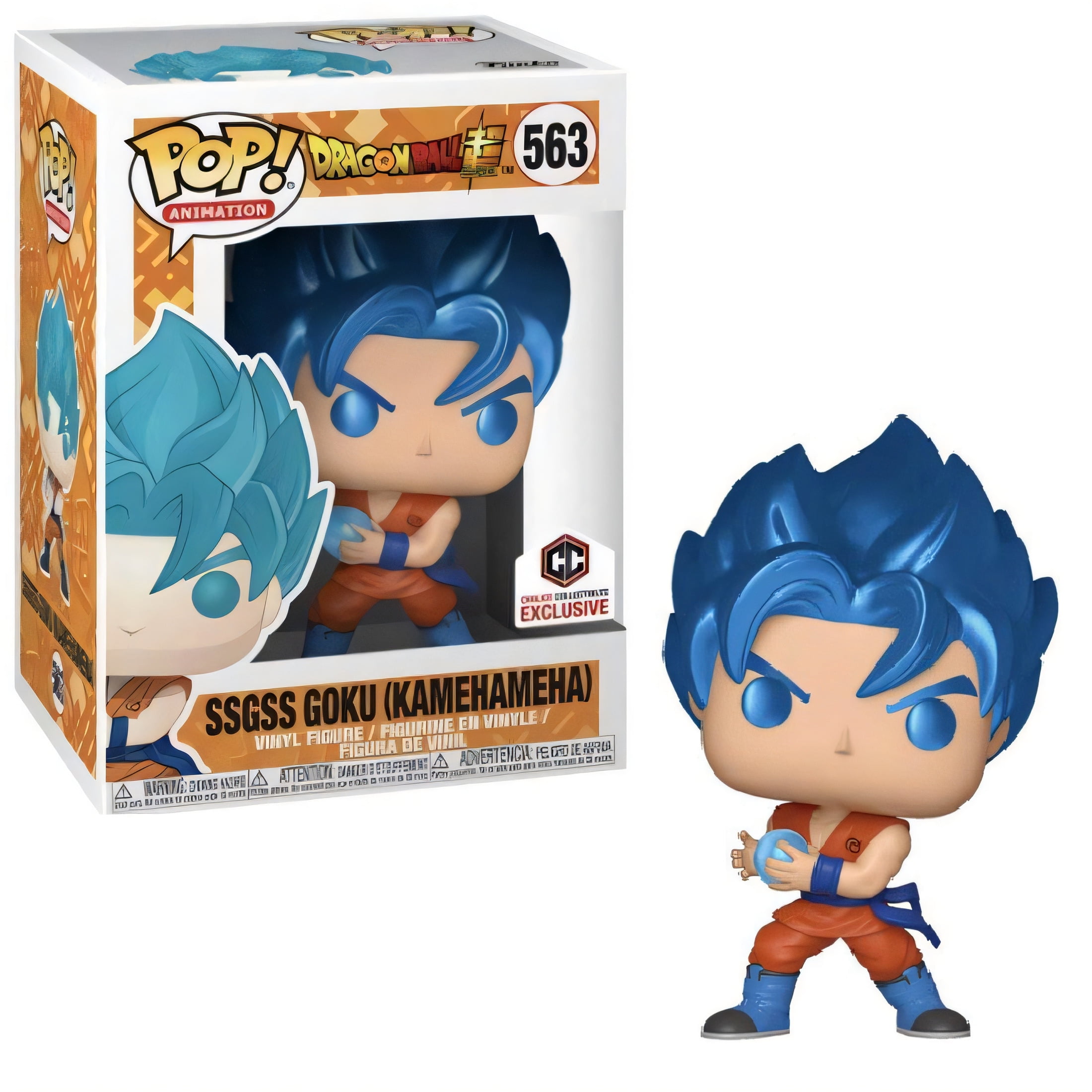 Funko Pop 563 Animation: Chalice Exclusive Dragon Ball Super Ssgss Goku Kamehameha Figure ...
