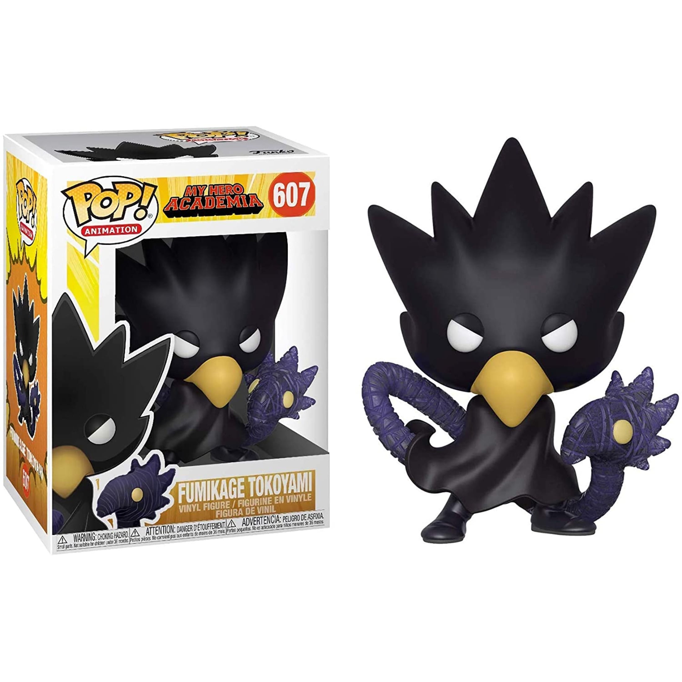 Funko Pop 607 Anime: My Hero Academia S3 Fumikage Tokoyami Figure ...