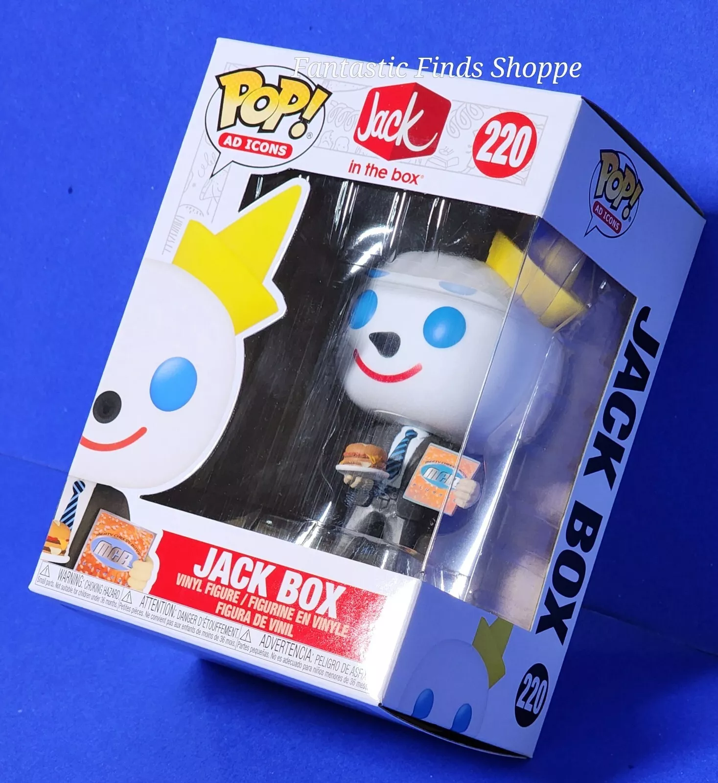 Funko Pop! Ad Icons Jack in the Box Jack Box #220 NIB Meaty Cheesy Boys ...