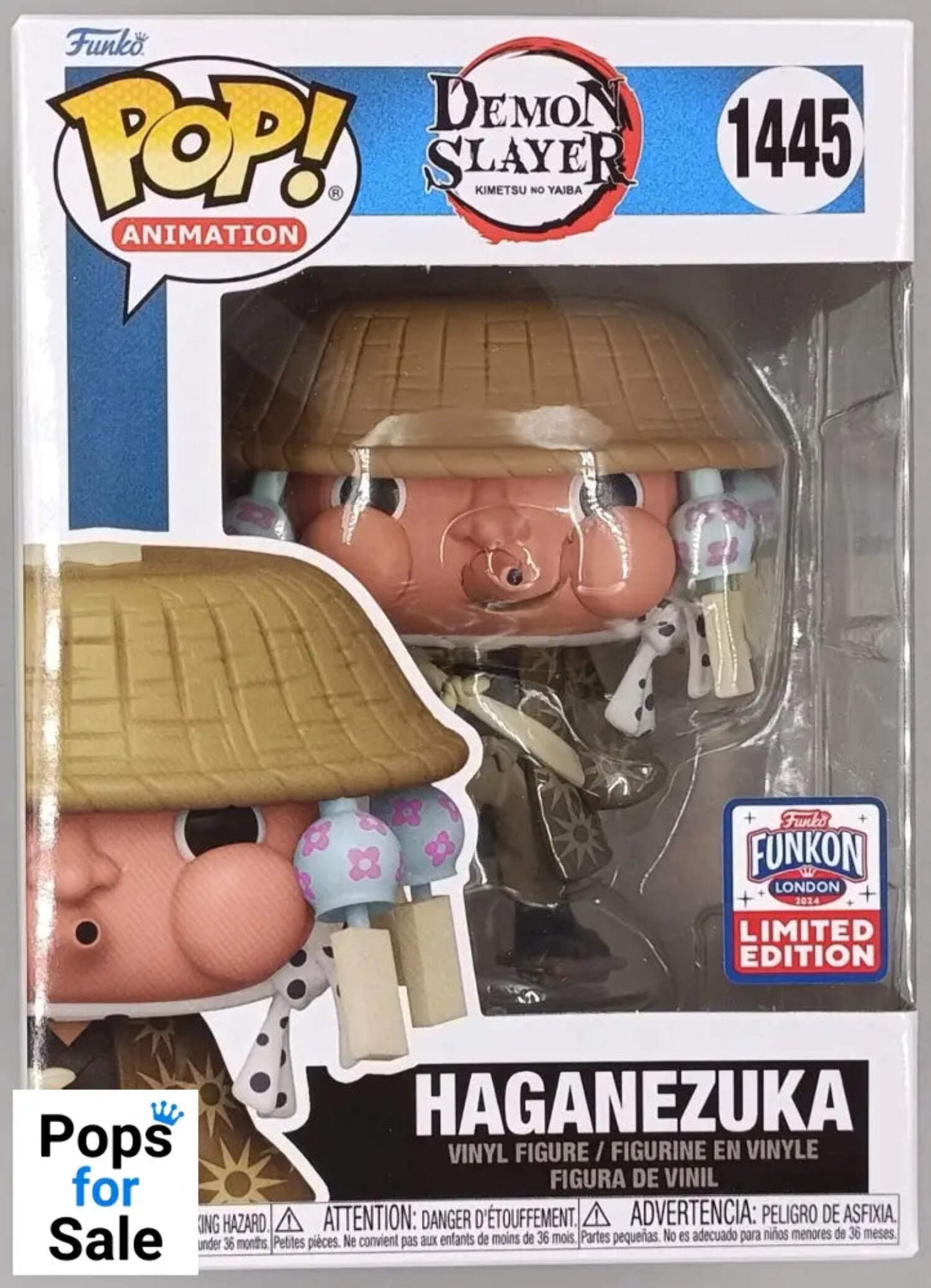 Funko, POP! Haganezuka with Hat Demon Slayer, #1445 [Funkon Exclusive ...
