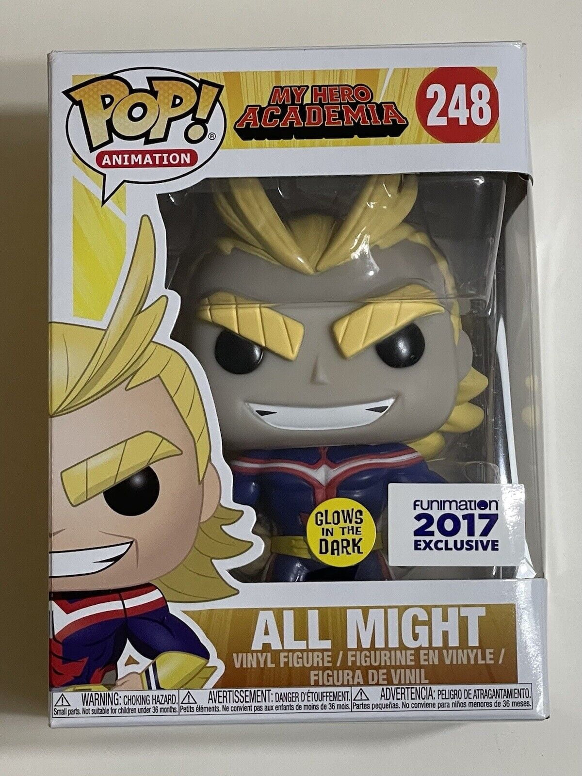 Funko Pop! Animation My Hero Academia All Might (Glow) Funimation ...