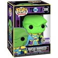 Funko Pop Asia SDCC Stickered Martian Manhunter Black Light Exclusive ...