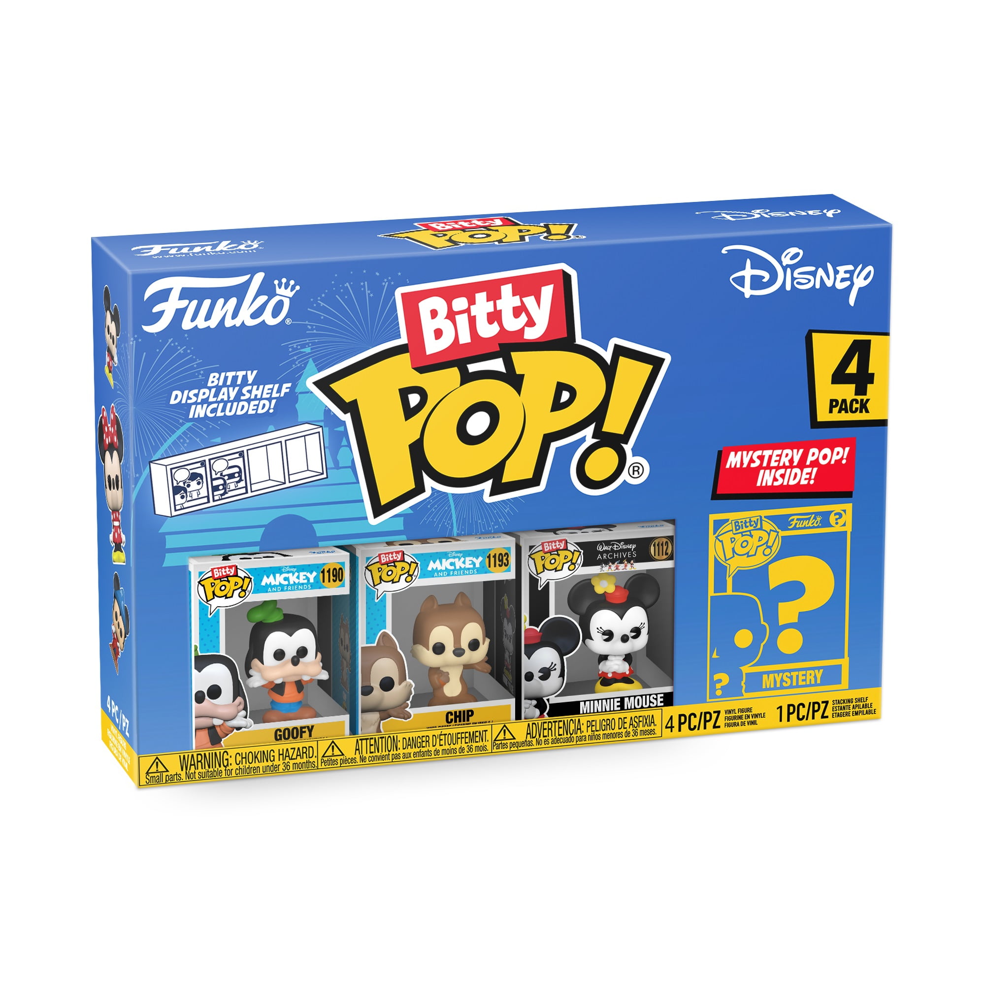 Funko Pop! Mini Bitty Pop: Disney - Goofy, Chip, Minnie Mouse and a ...