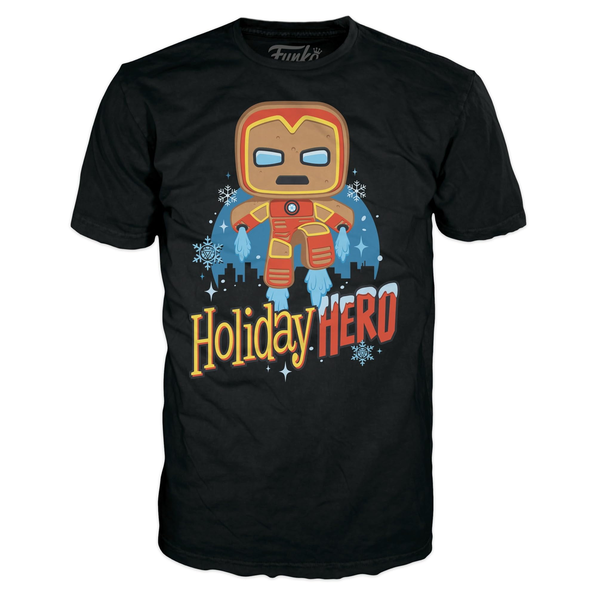 Funko Pop! Boxed Tee: Marvel Holiday - Gingerbread Iron Man - L ...