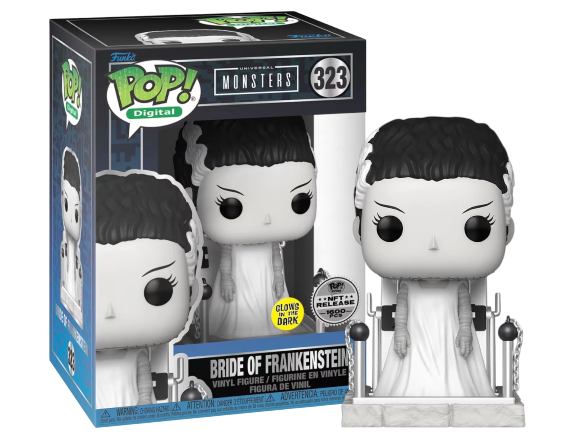 Funko Pop! Bride of Frankenstein NFT Glow in the Dark - Walmart.com