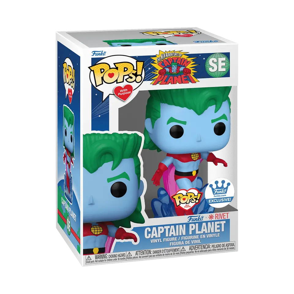 Funko Pop! Captain Planet (Flying) The New Adventures of Captain Planet ...