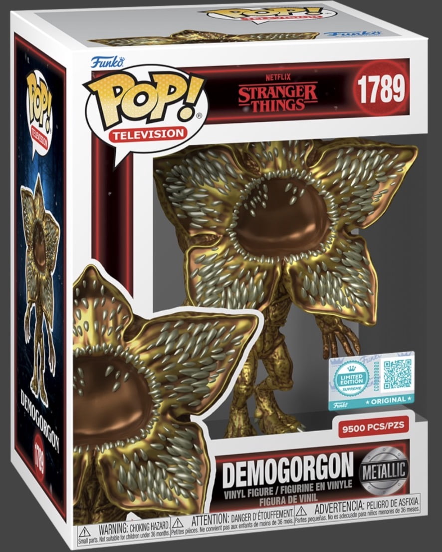 Funko Pop Demogorgon 1789 Metallic Limited Edition 9500 Pieces ...