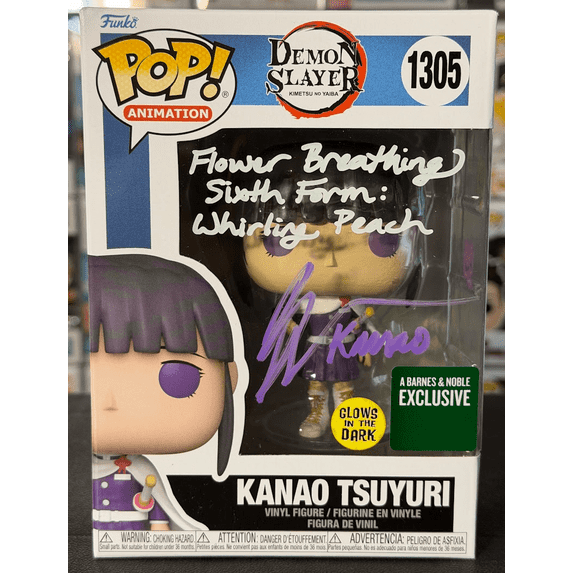 Funko Pop! Demon Slayer Kanao Tsuyuri Signed by Brianna Knickerbocker ...