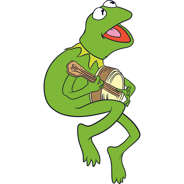 Kermit The Frog Vinyl Decal Kids Bedroom Nursery Art Green Frog Muppet ...