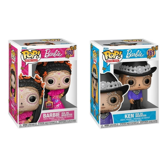 Funko Pop! Dia De Los Muertos - #160 #161 Barbie and Ken Set of 2 Vinyl ...