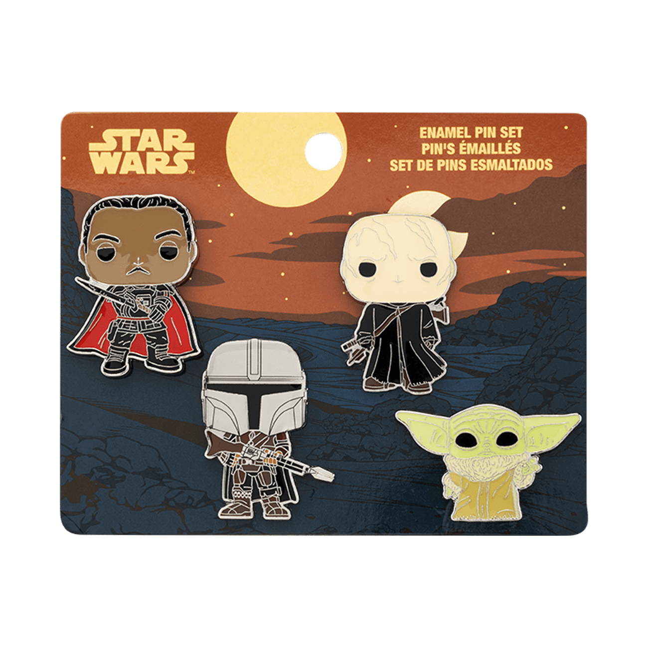 Funko Pop! Enamel 4 Piece Pin Set - Mandalorian (Walmart Exclusive ...