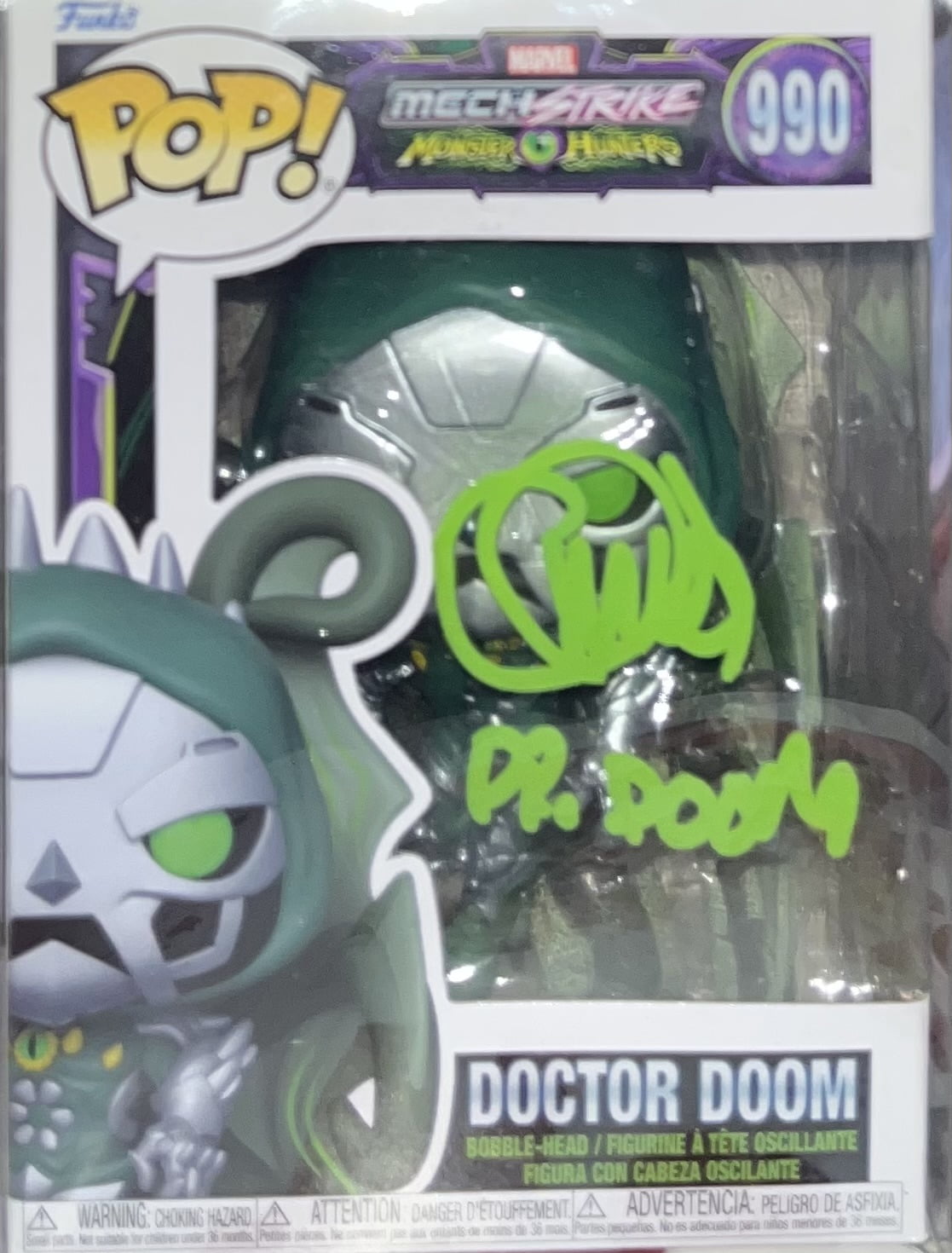 Funko Pop Figure Doctor Doom Signed Bobble-Head - Walmart.com
