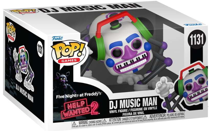 Funko Pop Games 1131 Five Nights at Freddy's 2 DJ Music Man Vinyl ...
