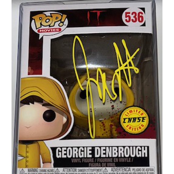 Funko Pop Georgie Denbrough 536 Chase Signed Figure - Walmart.com