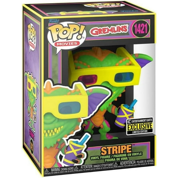 Funko Pop Gremlins Stripe Black Light Pop! Vinyl Figure Exclusive Slip ...