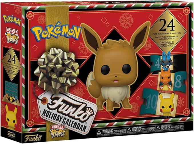 Funko Pop! Holiday Calendar - Pokémon, 24 Pocket Pop! Vinyl Figures ...