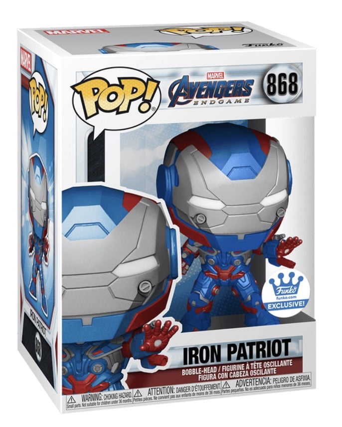 Funko Pop! Iron Patriot 868 Avengers Endgame Vinyl Figure - Walmart.com