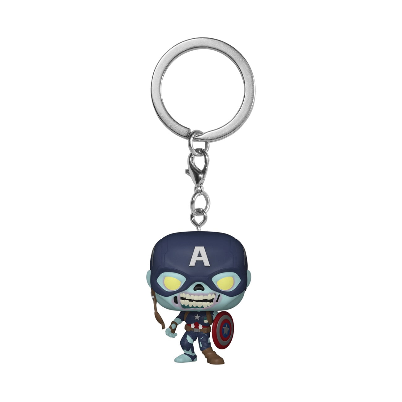 Funko Pop! Keychain: What If...? - Zombie Captain America - Walmart.com