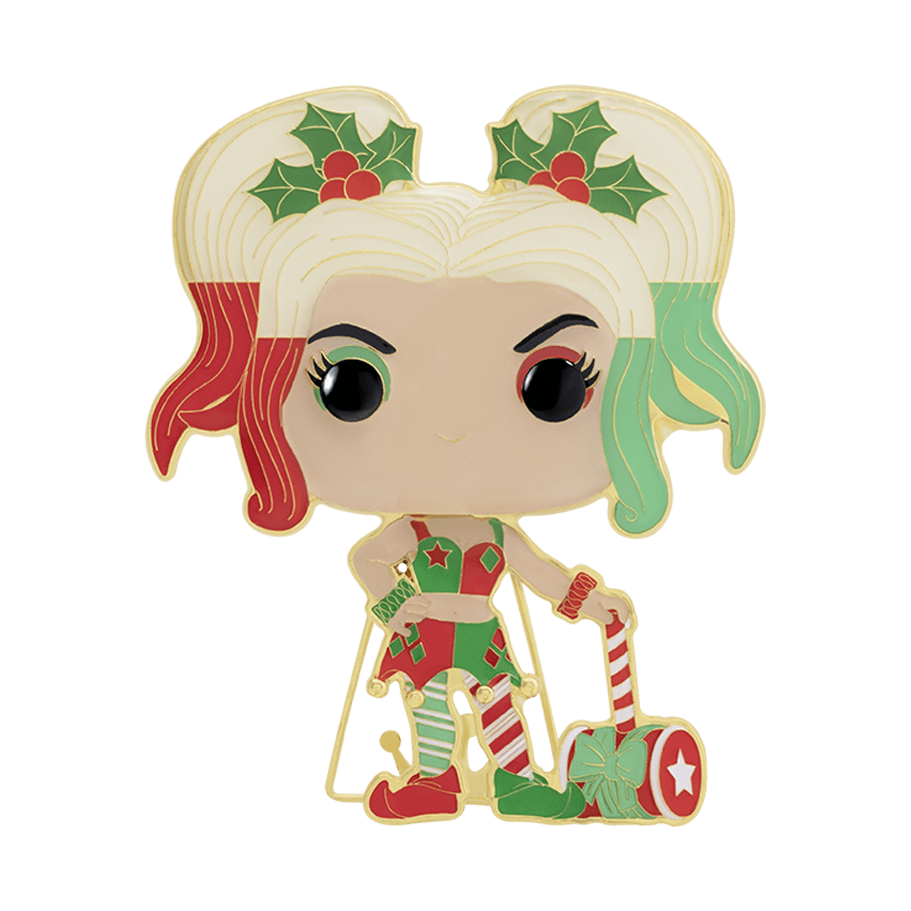 Funko Pop! Large Pop Enamel Pin DC: Holiday - Harley Quinn - Walmart.com