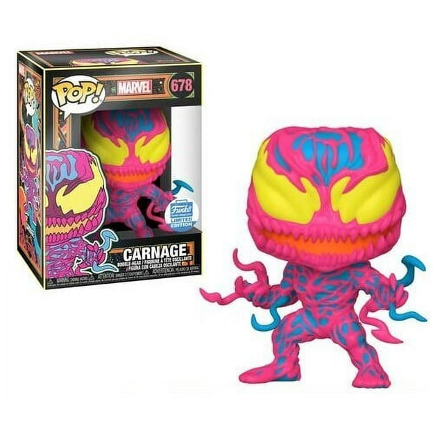 Funko Pop! Marvel Carnage Collectibles Exclusive #678 - Black Light ...