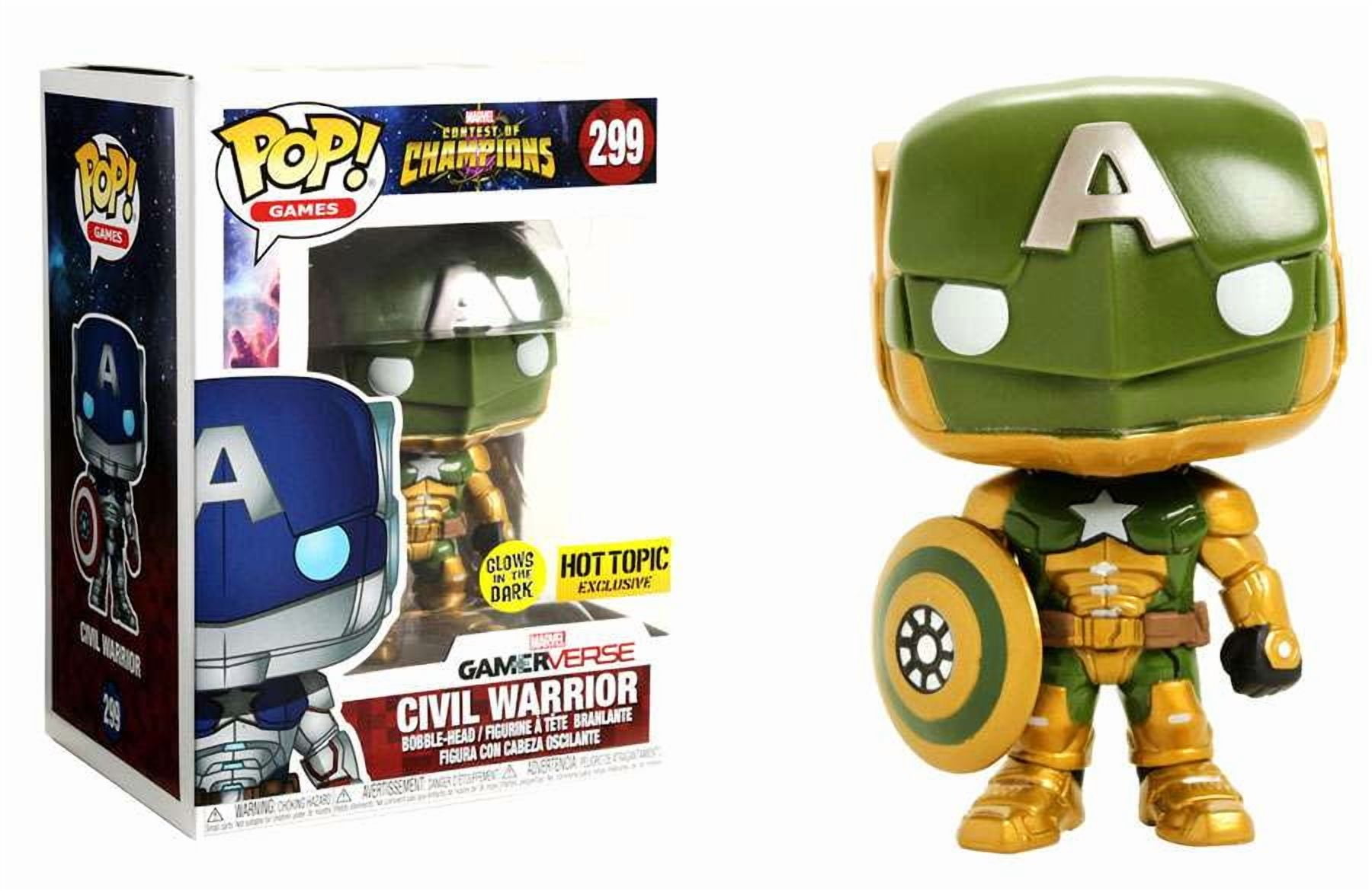 Funko Pop! Marvel Contest of Champions Games Civil Warrior Bobble Head ...