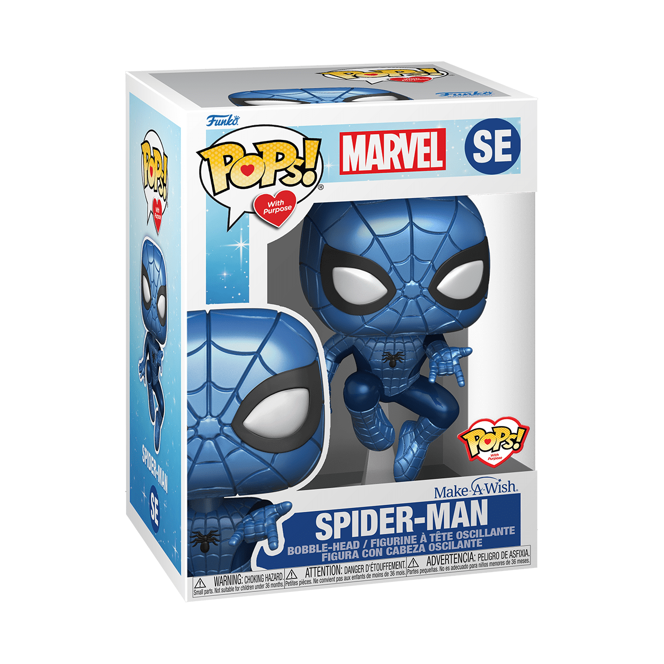 Funko Pop! Marvel: M.A.Wish - Spider-Man Vinyl Bobblehead - Walmart.com