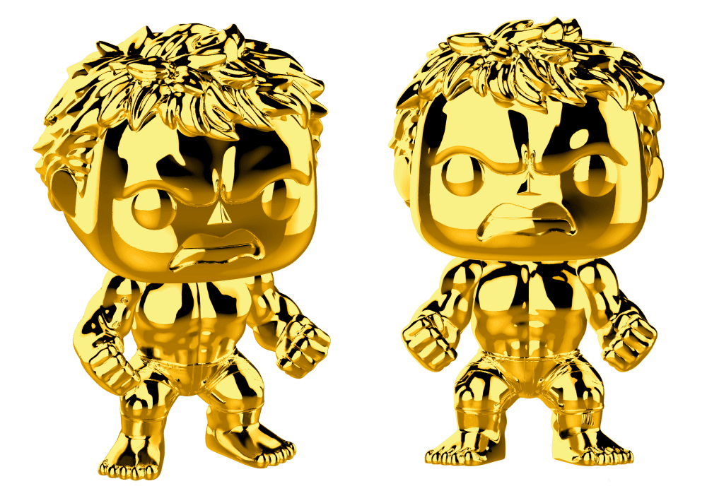 Funko Pop! Marvel: Marvel Studios 10 - Hulk (Chrome Gold) - Walmart.com