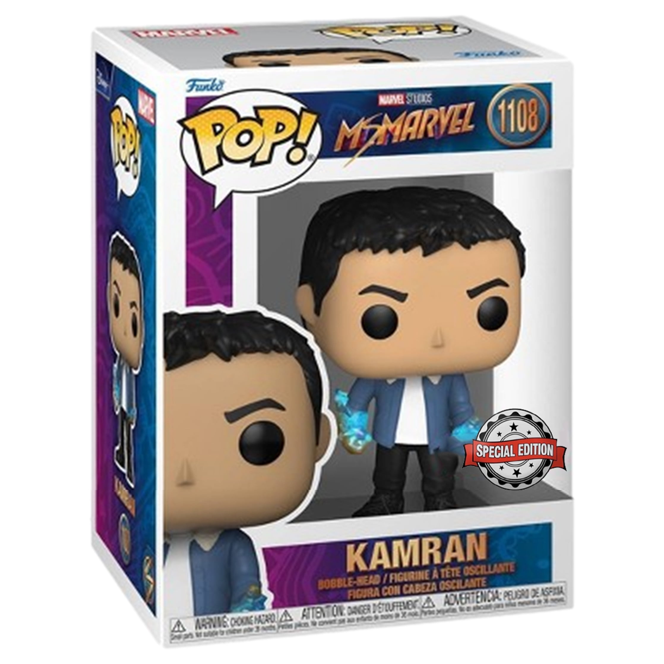 Funko Pop! Marvel: Ms. Marvel - Special Edition - Kamran #1108 ...