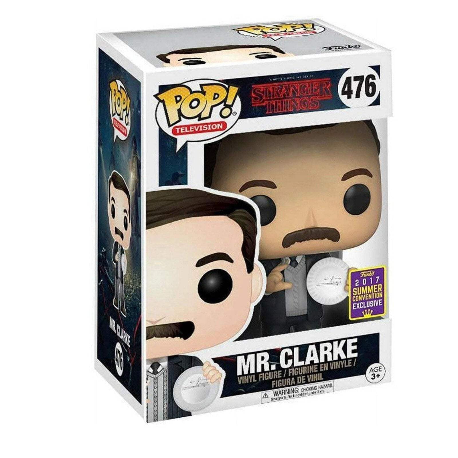 Funko Pop Mr. Clarke #476 Stranger Things 2017 Summer Convention ...