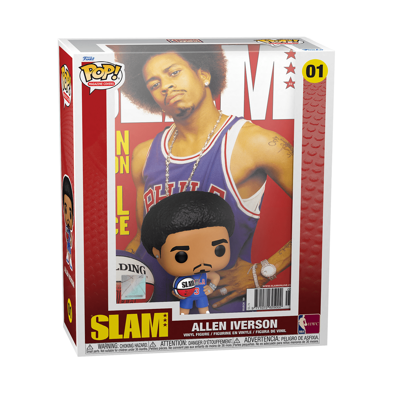 Funko Pop! NBA SLAM Cover Allen Iverson Vinyl Bobblehead Figure ...
