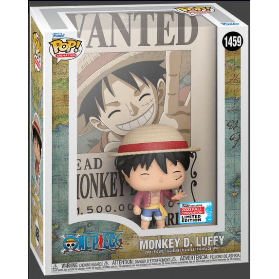 Funko Pop! Anime One Piece - Monkey D. Luffy with Wanted Poster, NYCC ...