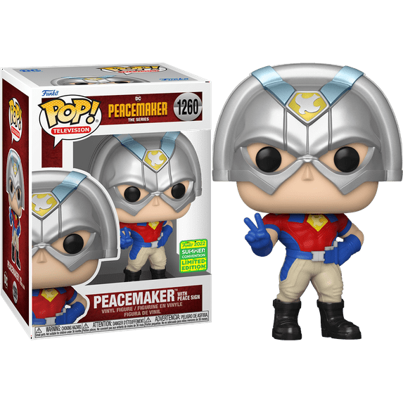 Funko Pop Peacemaker with Peace Sign 1260 Limited Edition. Protector ...