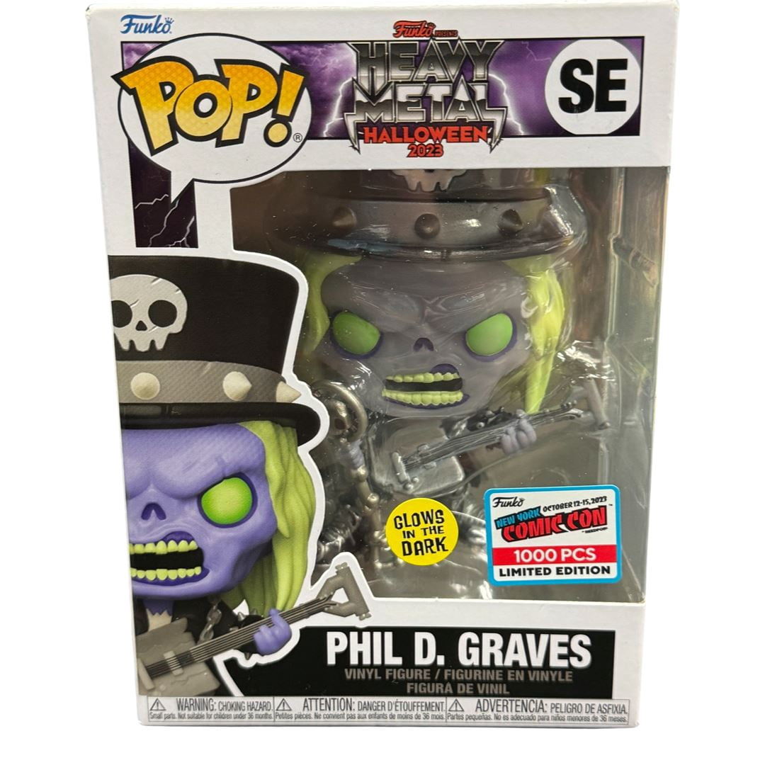 Funko Pop! Phil D. Graves (Glow) Heavy Metal Halloween 2023 New York ...