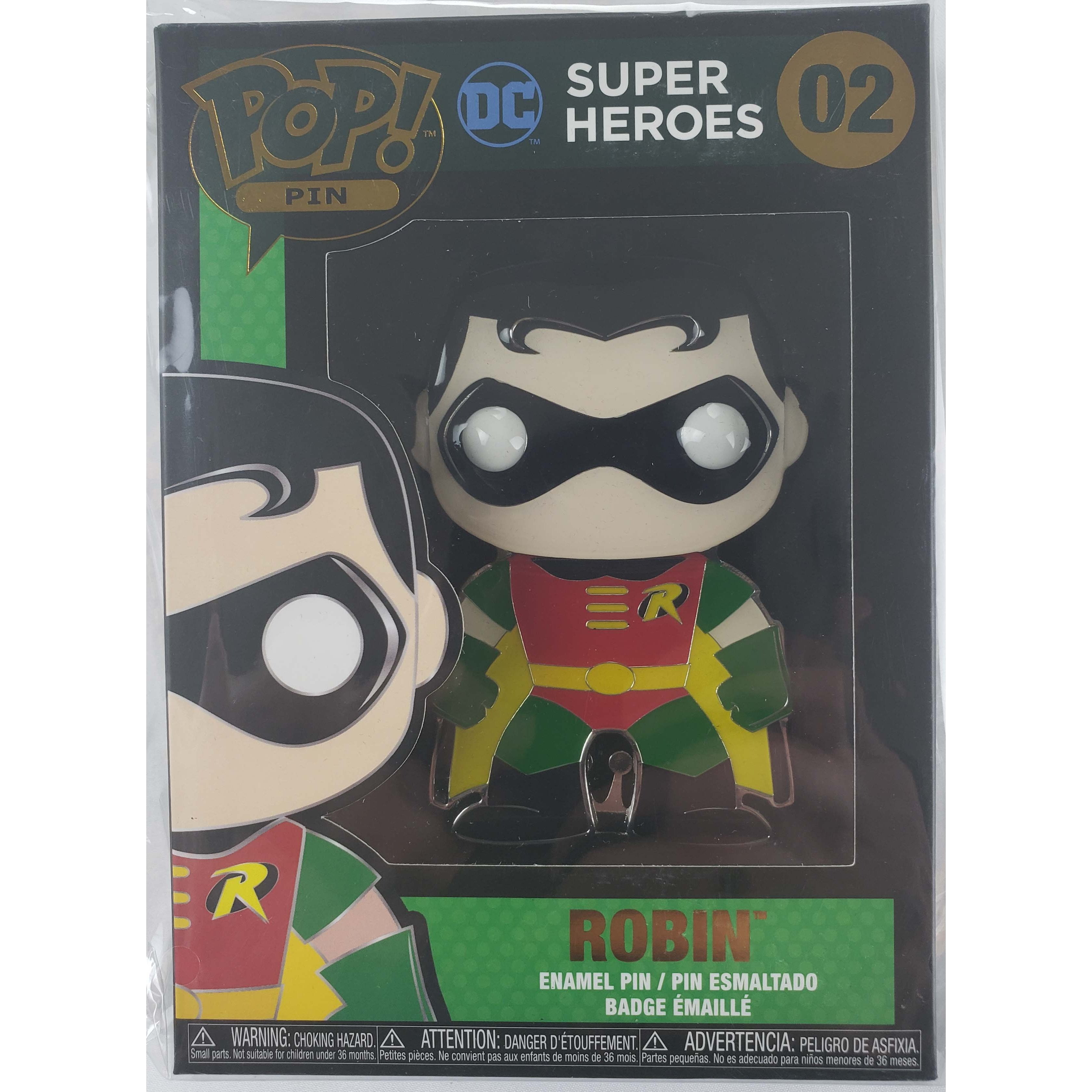 Funko Pop! Pin - DC Super Heroes Robin #02 Enamel Pin - Walmart.com