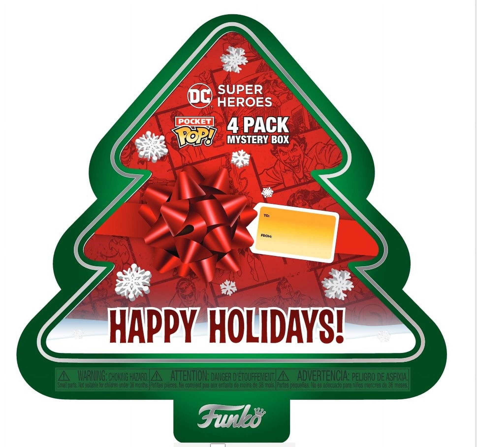 Funko Pop! Pocket POP: DC Holiday - Tree Holiday Box 4PC - Walmart.com
