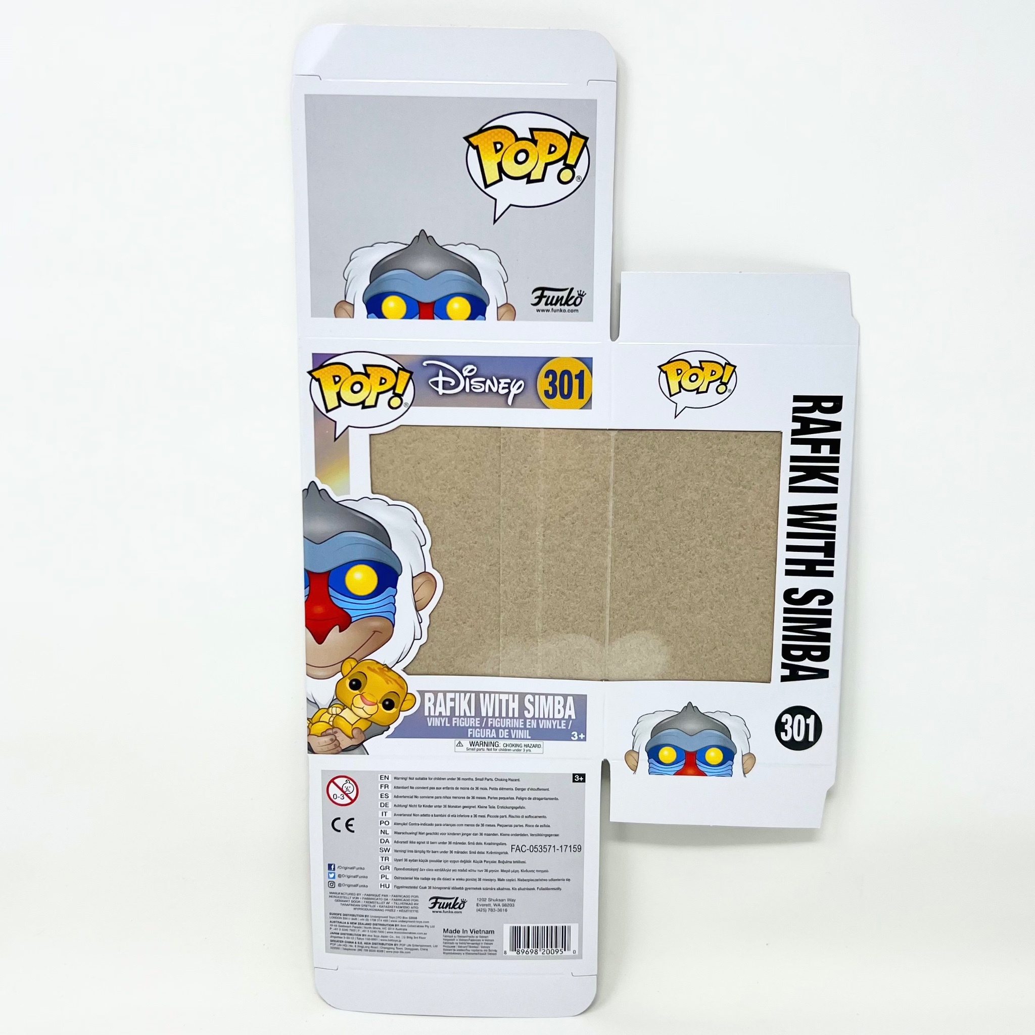 Funko Pop Replacement Box Only - Disney Rafiki With Simba 301 - Walmart.com